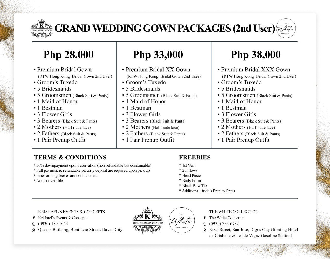 Packages - krishaels Events and Concepts