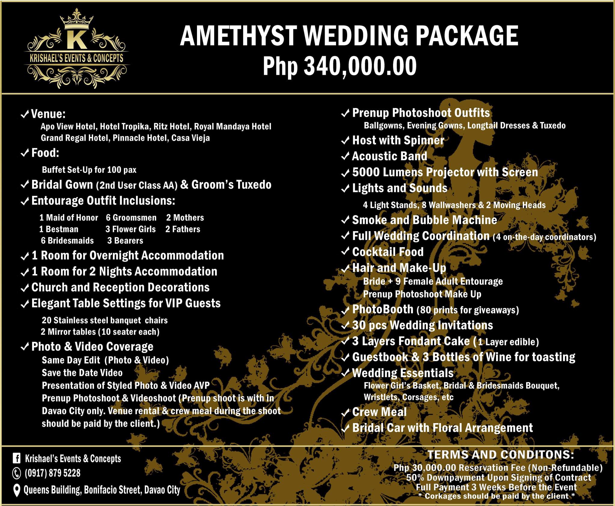 2020 Wedding Packages - krishaels Events and Concepts